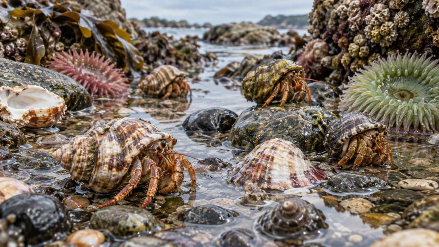 Hermit Crabs among Tide Pool Shells Puzzle